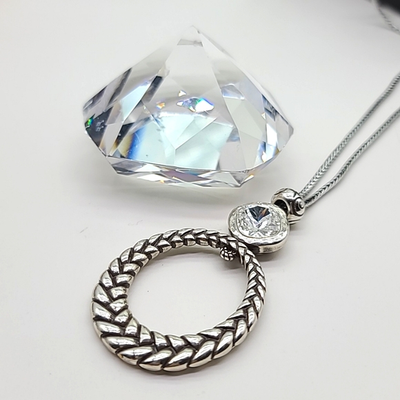 Brighton | Jewelry | Nwots 18 Adriel Braid Teardrop Reversible Pend W ...